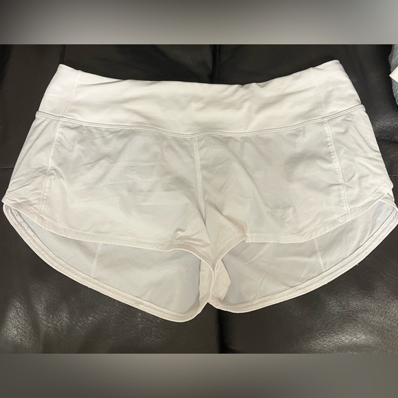 lululemon athletica | Shorts | 25in Low Rise White Speed Ups | Poshmark